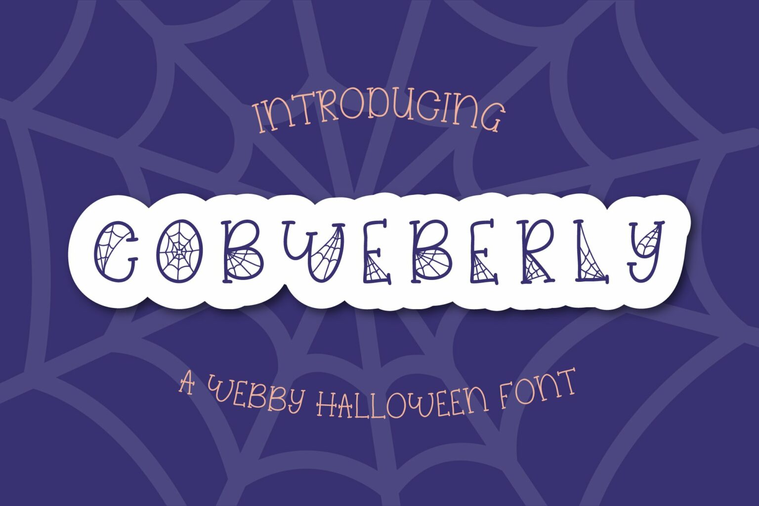 Cobweberly Halloween Spider Web Font – MasterBundles