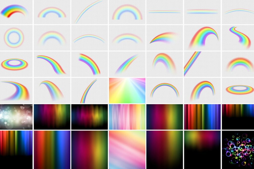 Happy Rainbow Photo Overlays – MasterBundles