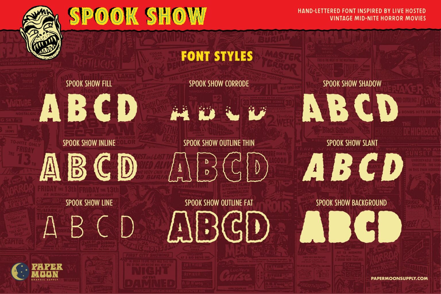 Spook Show Poster Font & Art Bundle – MasterBundles