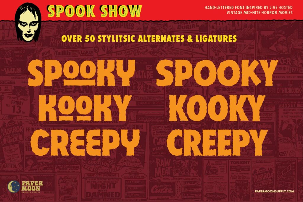 Spook Show Poster Font & Art Bundle – MasterBundles