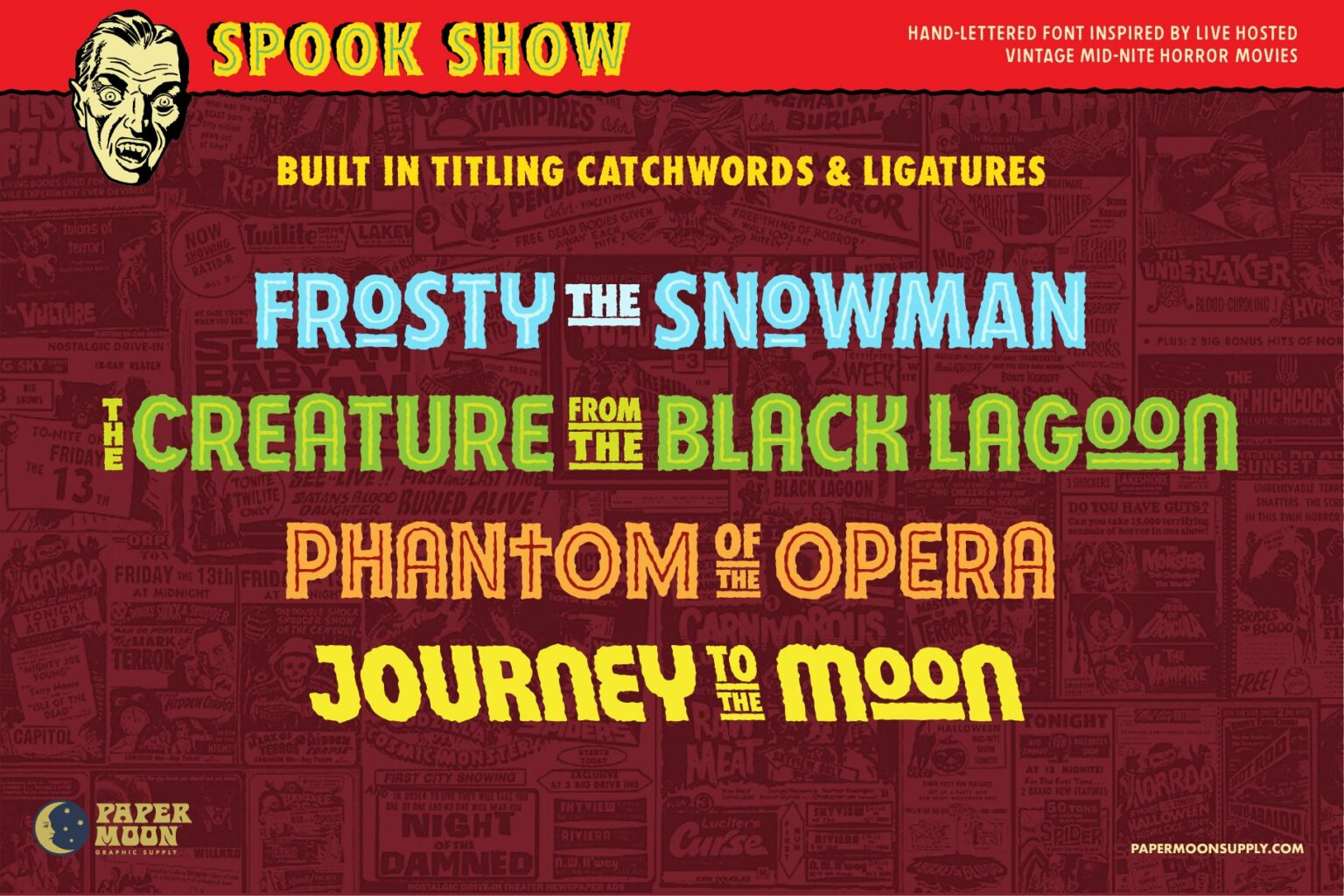 Spook Show Poster Font & Art Bundle – MasterBundles