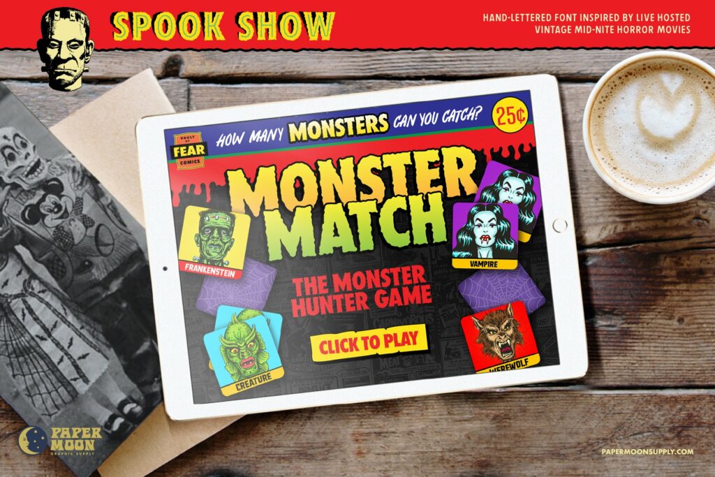 Spook Show Poster Font & Art Bundle – MasterBundles