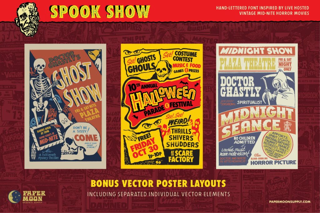 Spook Show Poster Font & Art Bundle – MasterBundles