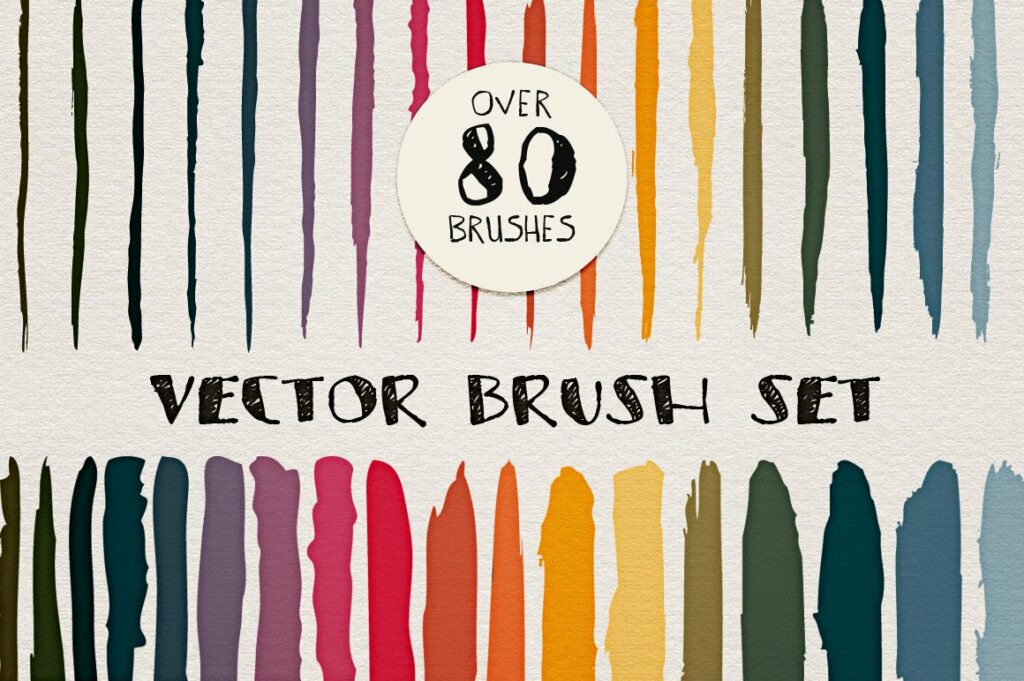 Vector Paint Brush Collection Plus – MasterBundles