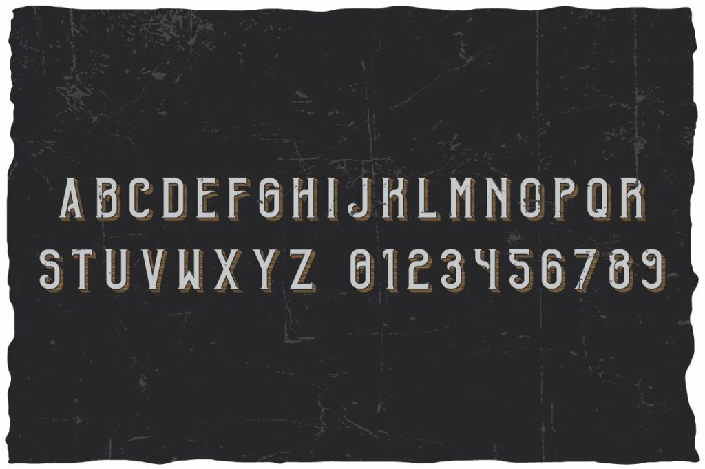 Vintage Darkness Label Font – MasterBundles