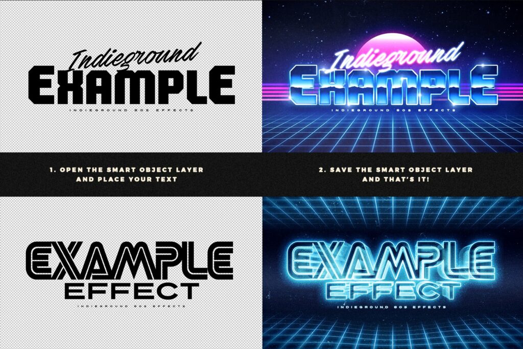 80s Text Effects Vol.1 – MasterBundles