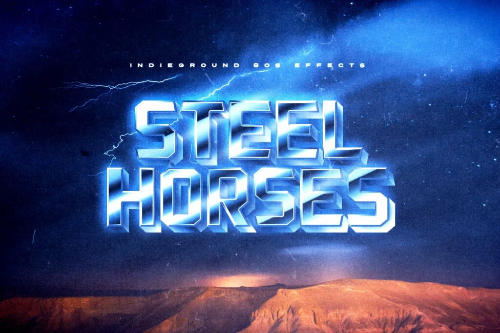 80s Text Effects Complete Bundle – MasterBundles