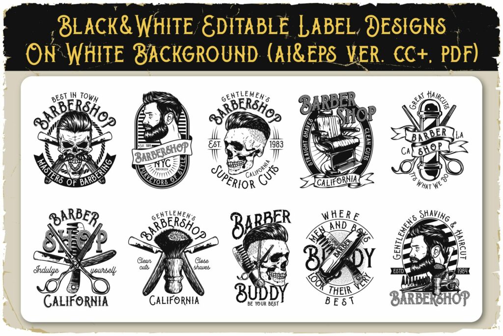Barber Buddy Layered Font – MasterBundles