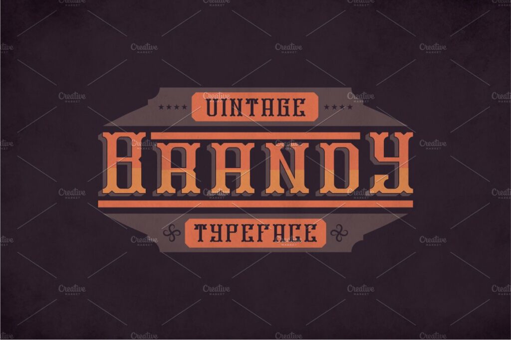 Brandy Vintage Label Typeface – MasterBundles