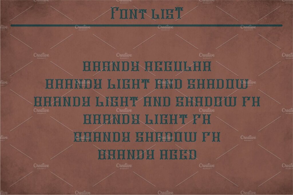 Brandy Vintage Label Typeface – MasterBundles