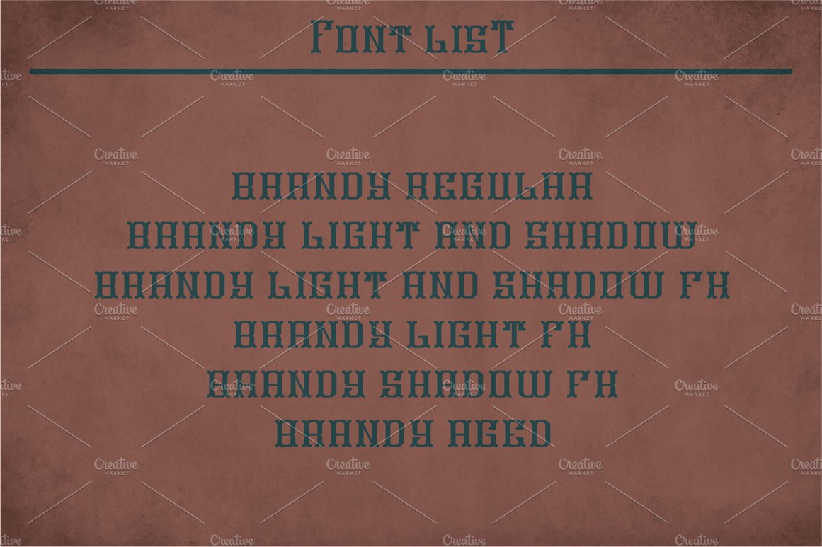 Brandy Vintage Label Typeface – MasterBundles
