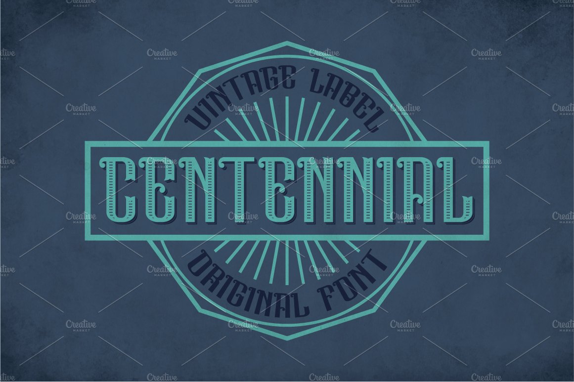 Centennial Vintage Label Typeface – MasterBundles