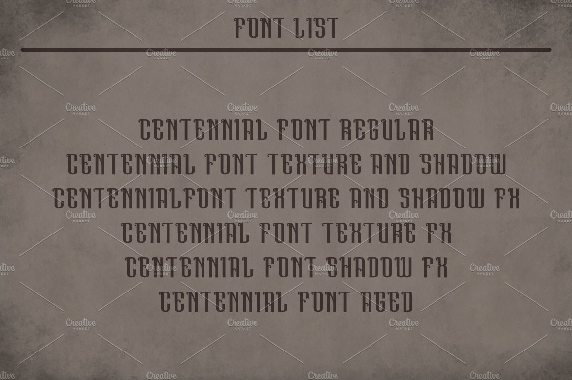 Centennial Vintage Label Typeface – MasterBundles