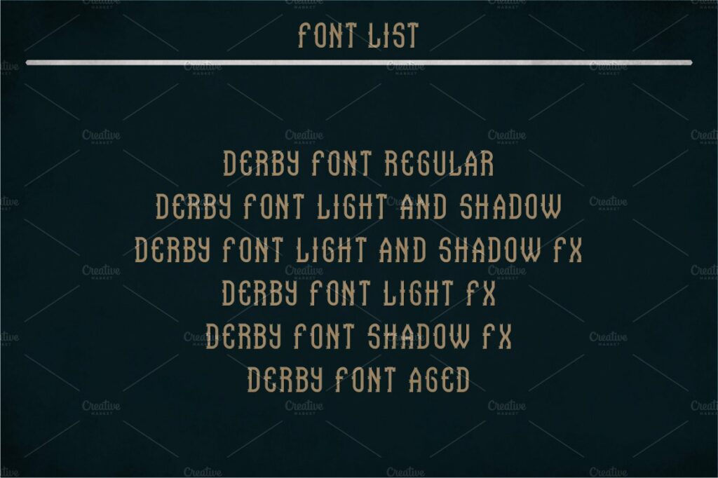 Derby Vintage Label Typeface – MasterBundles