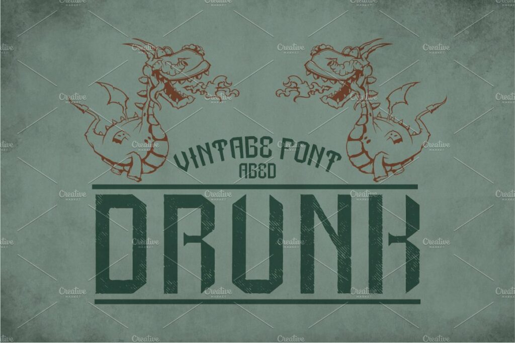 Drunk Modern Label Typeface – MasterBundles