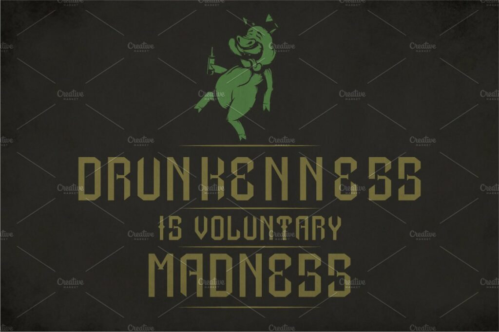 Drunk Modern Label Typeface – MasterBundles