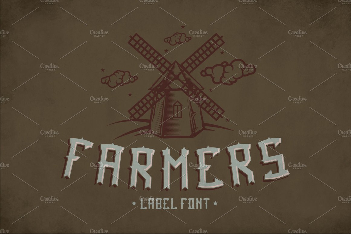 Farmers Vintage Label Typeface – MasterBundles