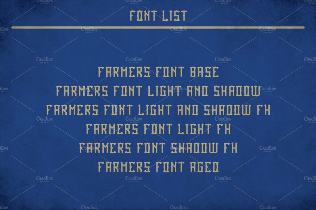 Farmers Vintage Label Typeface – MasterBundles