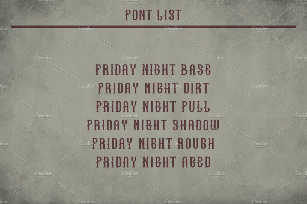 Friday Night Vintage Label Typeface – MasterBundles
