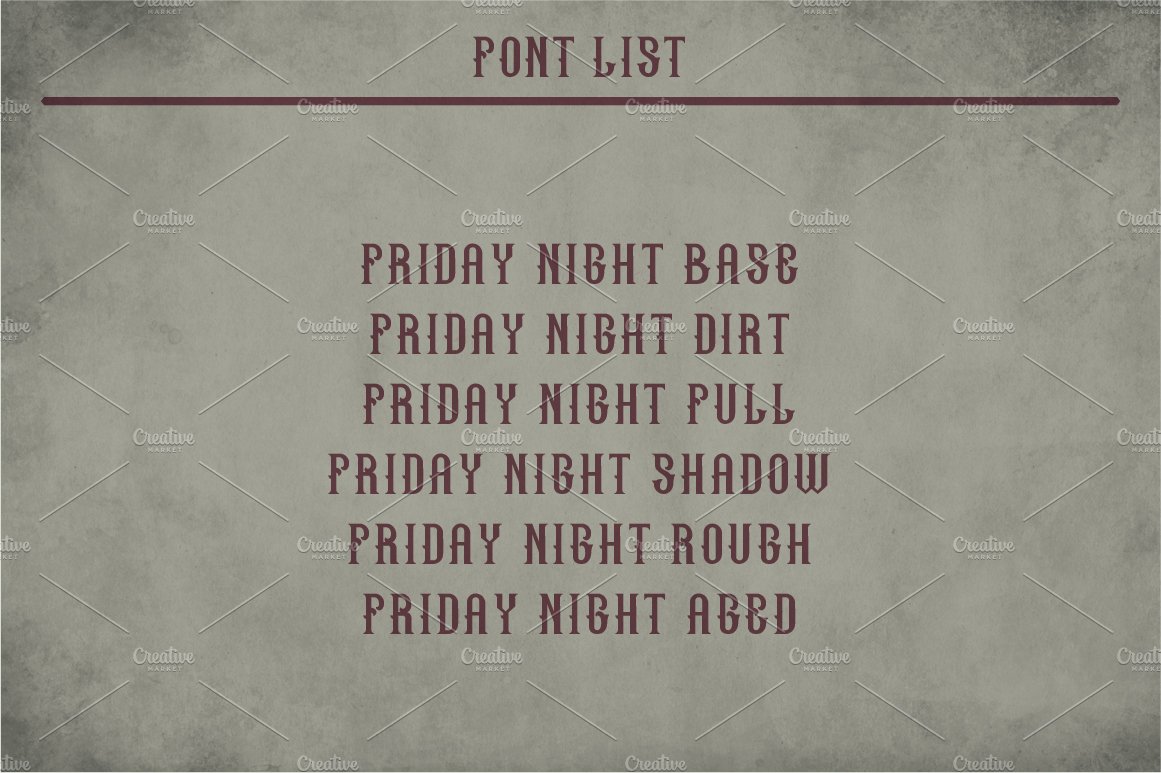 Friday Night Vintage Label Typeface – MasterBundles