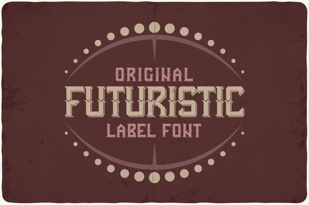 Futuristic typeface – MasterBundles