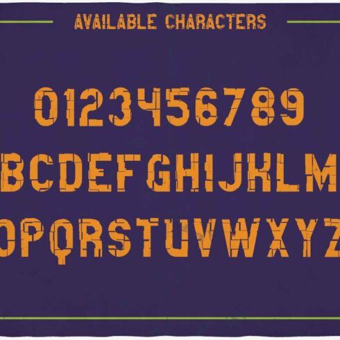 Glitch typeface – MasterBundles