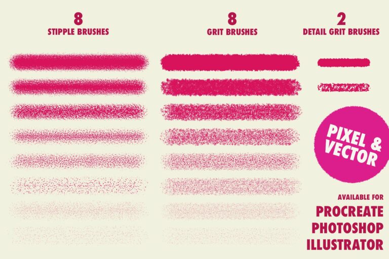 Gritty Grain Brushes Pack - Shaders – MasterBundles