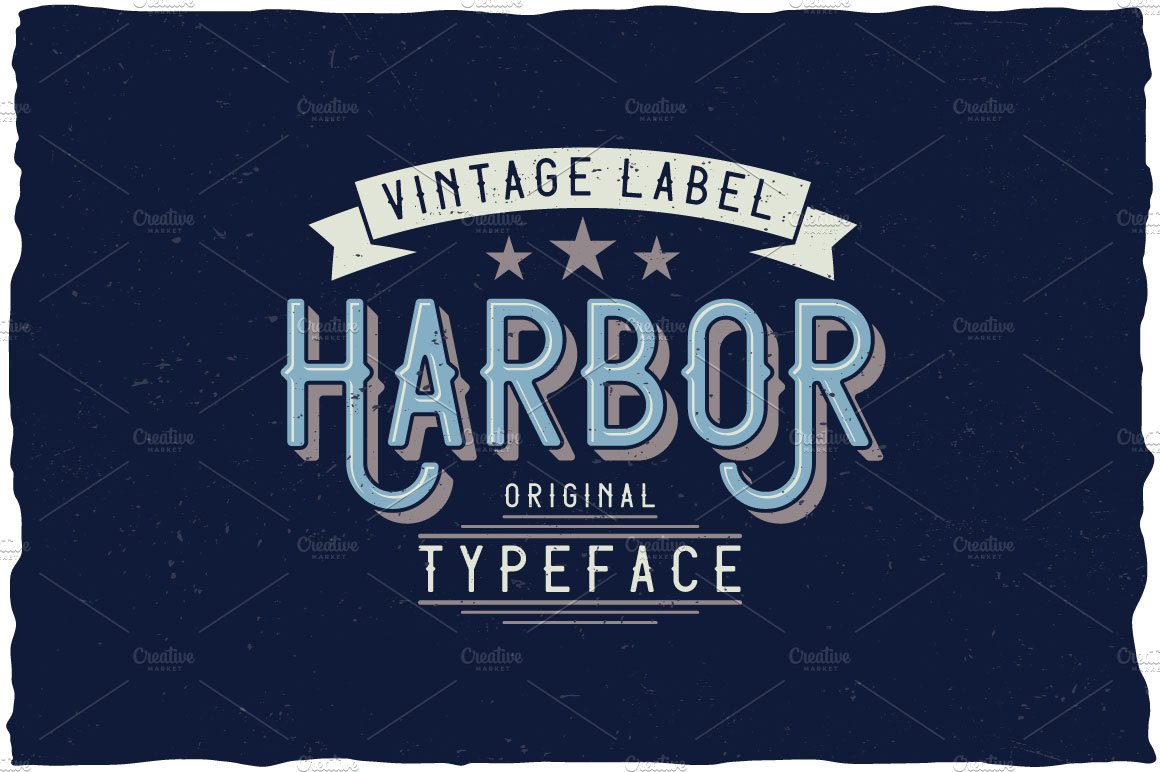 Harbor Vintage Label Typeface – MasterBundles
