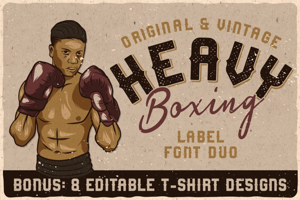 Heavy Boxing. Font Duo – MasterBundles