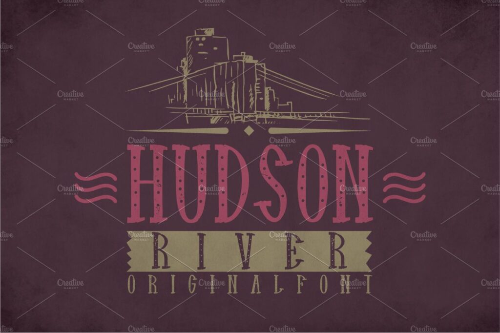 Hudson Vintage Label Typeface – MasterBundles