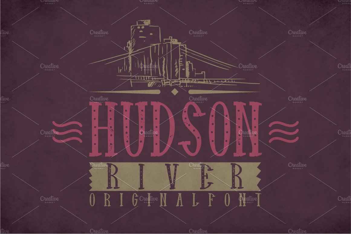 Hudson Vintage Label Typeface – MasterBundles