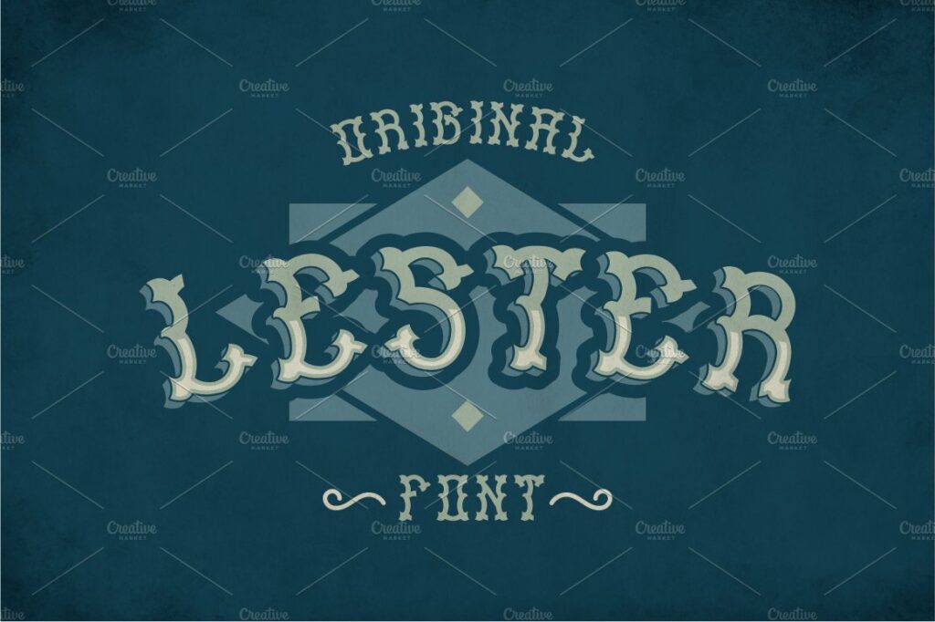 Lester Vintage Label Typeface – MasterBundles