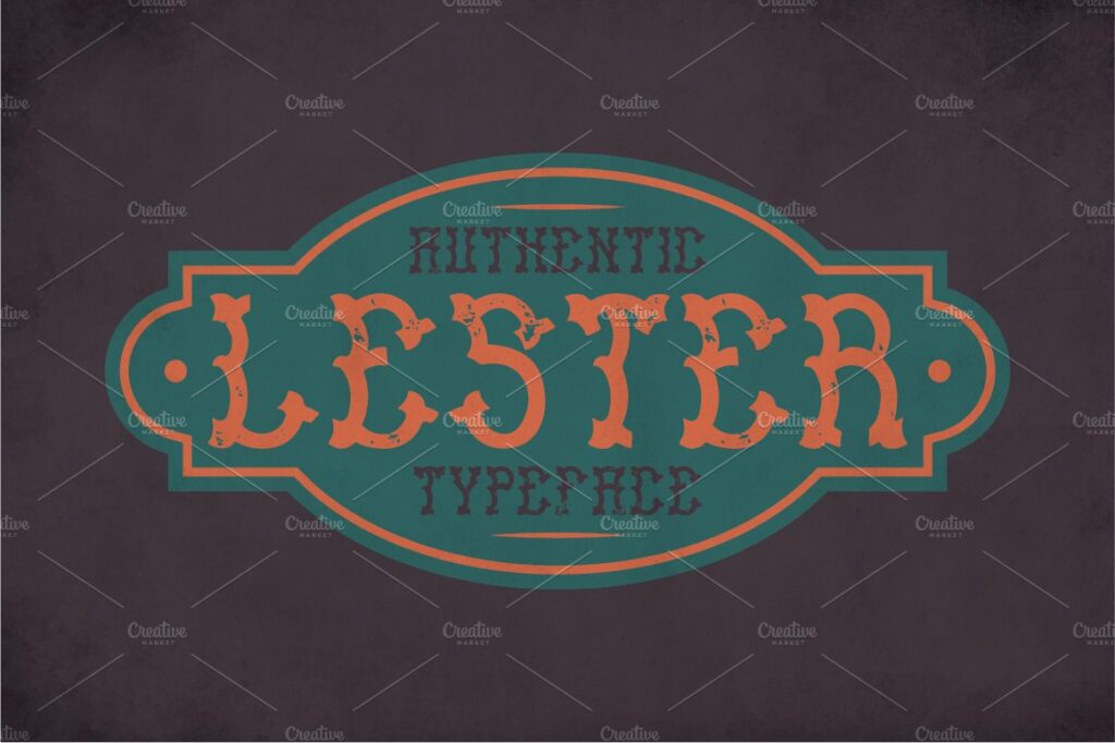 Lester Vintage Label Typeface – MasterBundles
