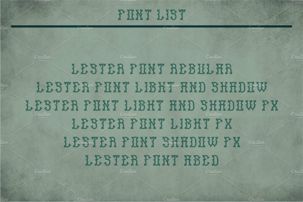 Lester Vintage Label Typeface – MasterBundles