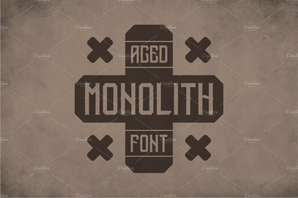 Monolith Vintage Label Typeface – MasterBundles