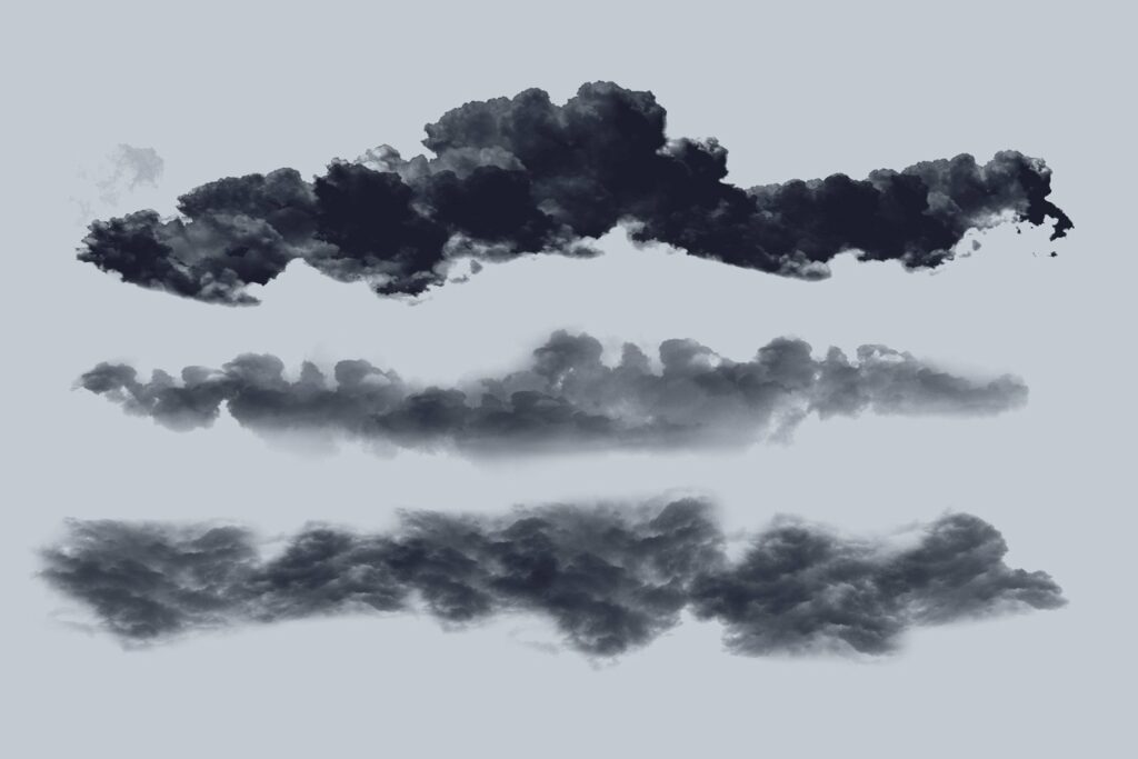 Storm clouds brush set – MasterBundles