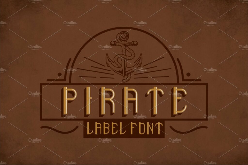Pirate Modern Label Typeface – MasterBundles