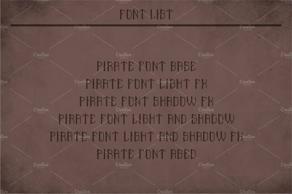 Pirate Modern Label Typeface – MasterBundles