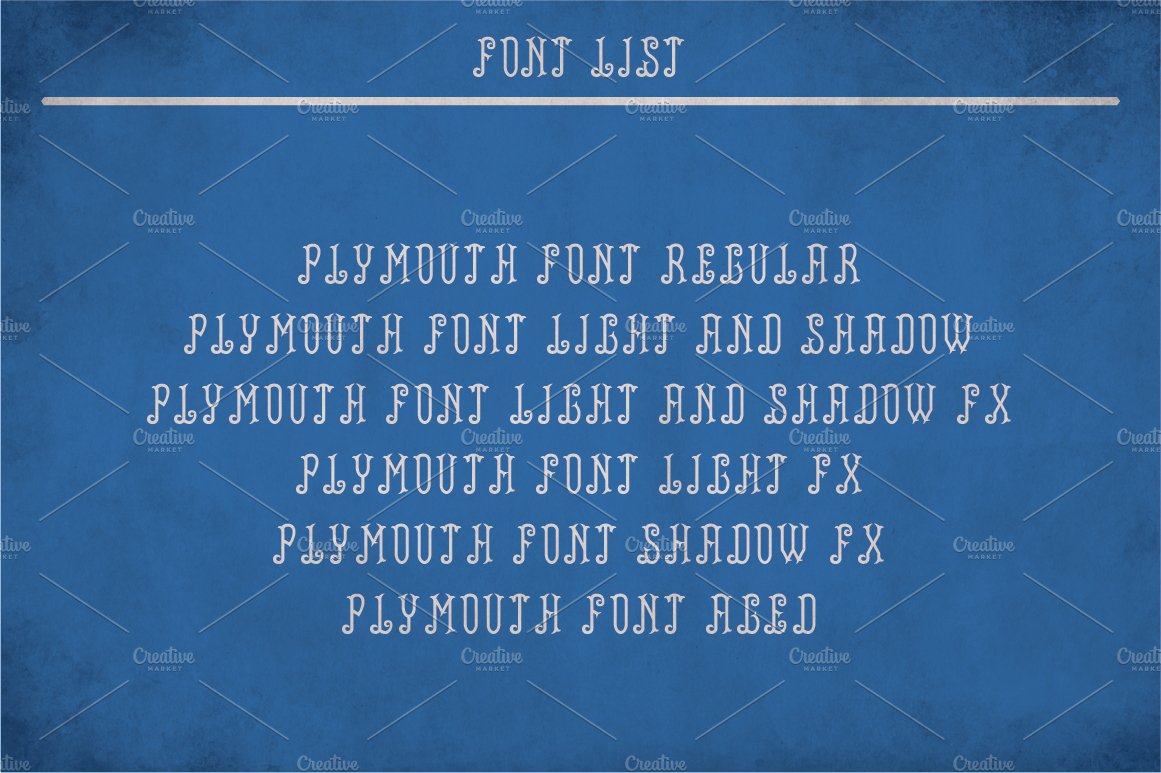 Plymouth Vintage Label Typeface – MasterBundles