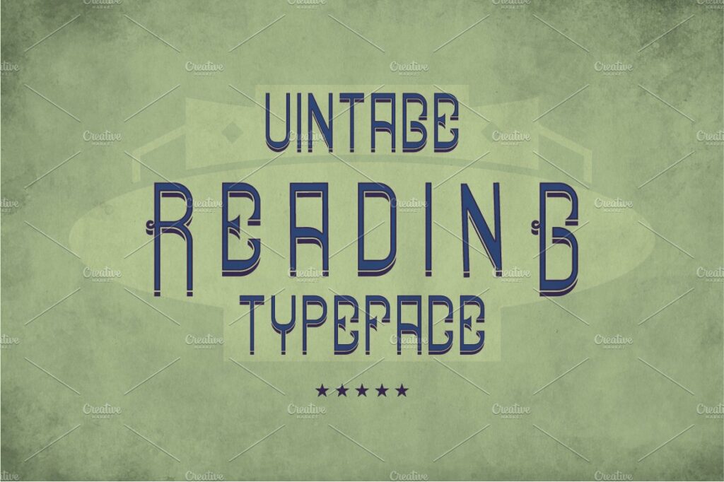Reading Vintage Label Typeface – MasterBundles