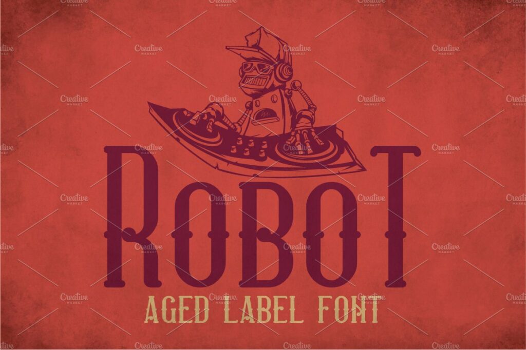 Robot Modern Label Typeface – MasterBundles