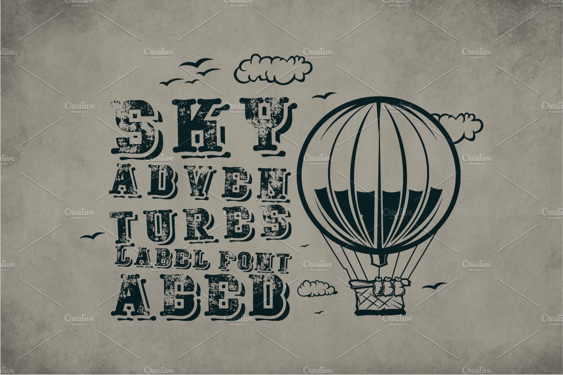 Sky Adventures Vintage Typeface – MasterBundles