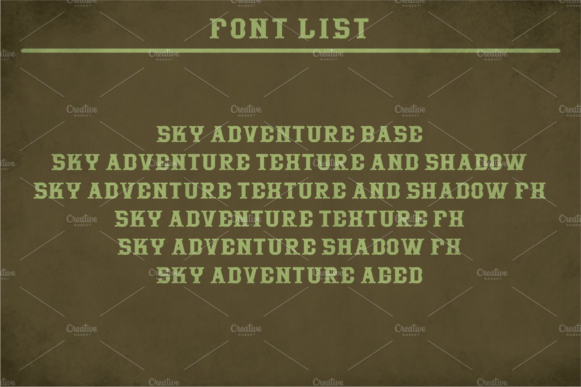 Sky Adventures Vintage Typeface – MasterBundles
