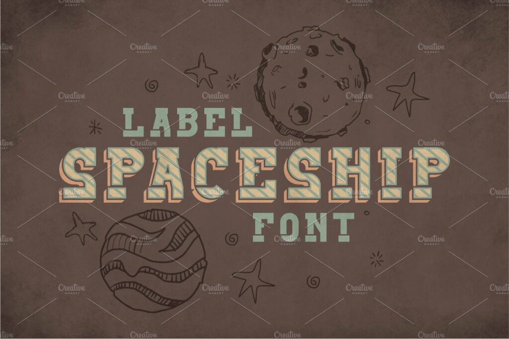 Spaceship Vintage Label Typeface – MasterBundles