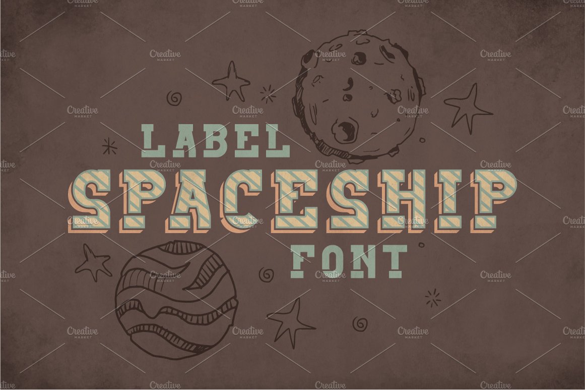 Spaceship Vintage Label Typeface – MasterBundles
