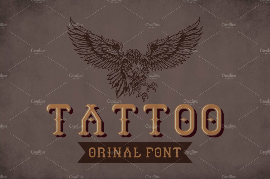 Tattoo Modern Label Typeface – MasterBundles