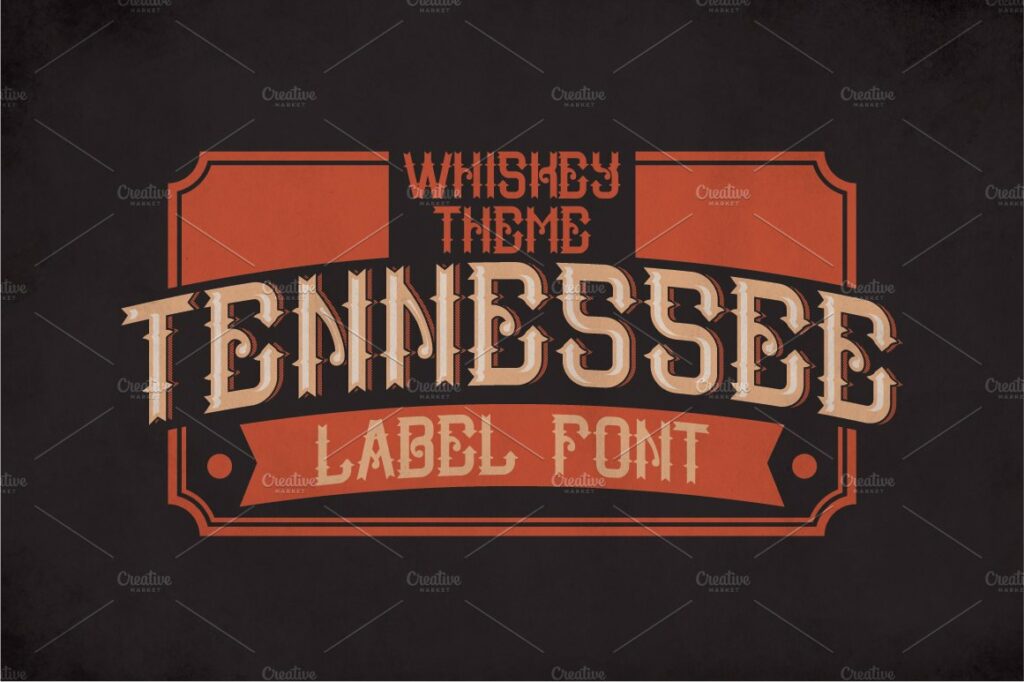 Tennessee Vintage Label Typeface – MasterBundles