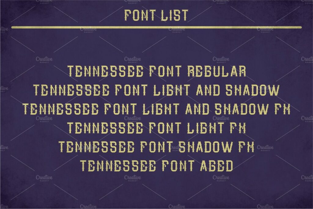 Tennessee Vintage Label Typeface – MasterBundles