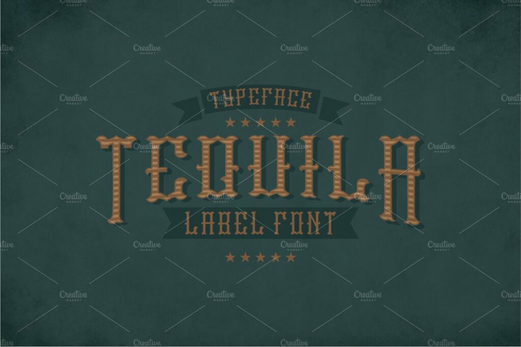 Tequila Vintage Label Typeface – MasterBundles