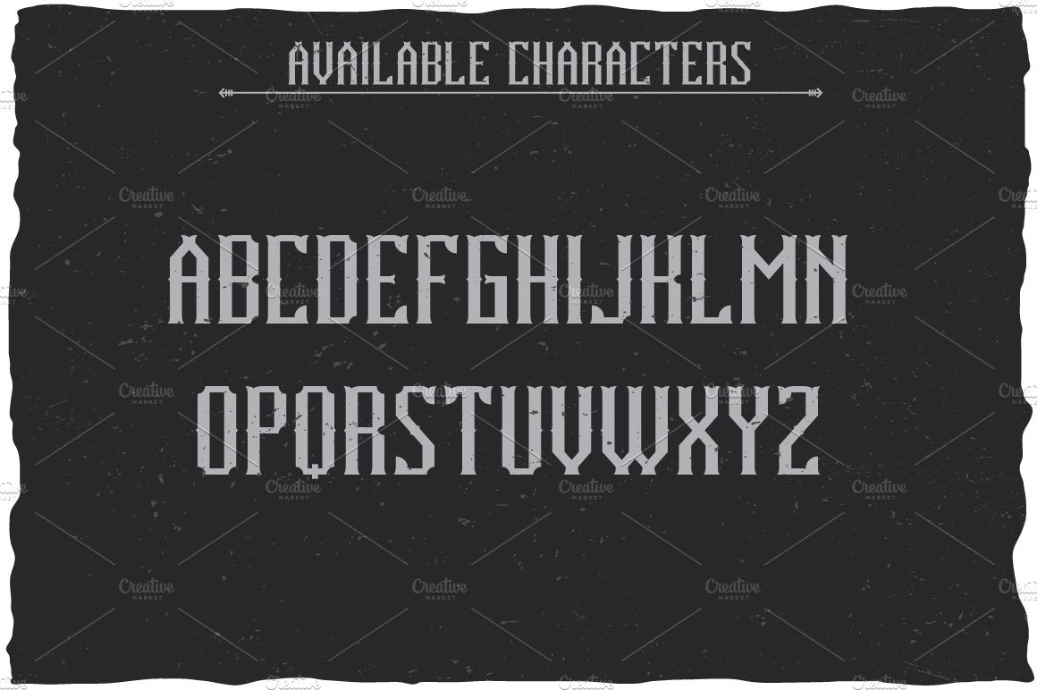 Vintage Classic Look Label Typeface – MasterBundles